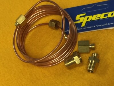 3.6m 12' Copper line for 1/8" 1/4" NPT oil + fuel pressure gauge ...