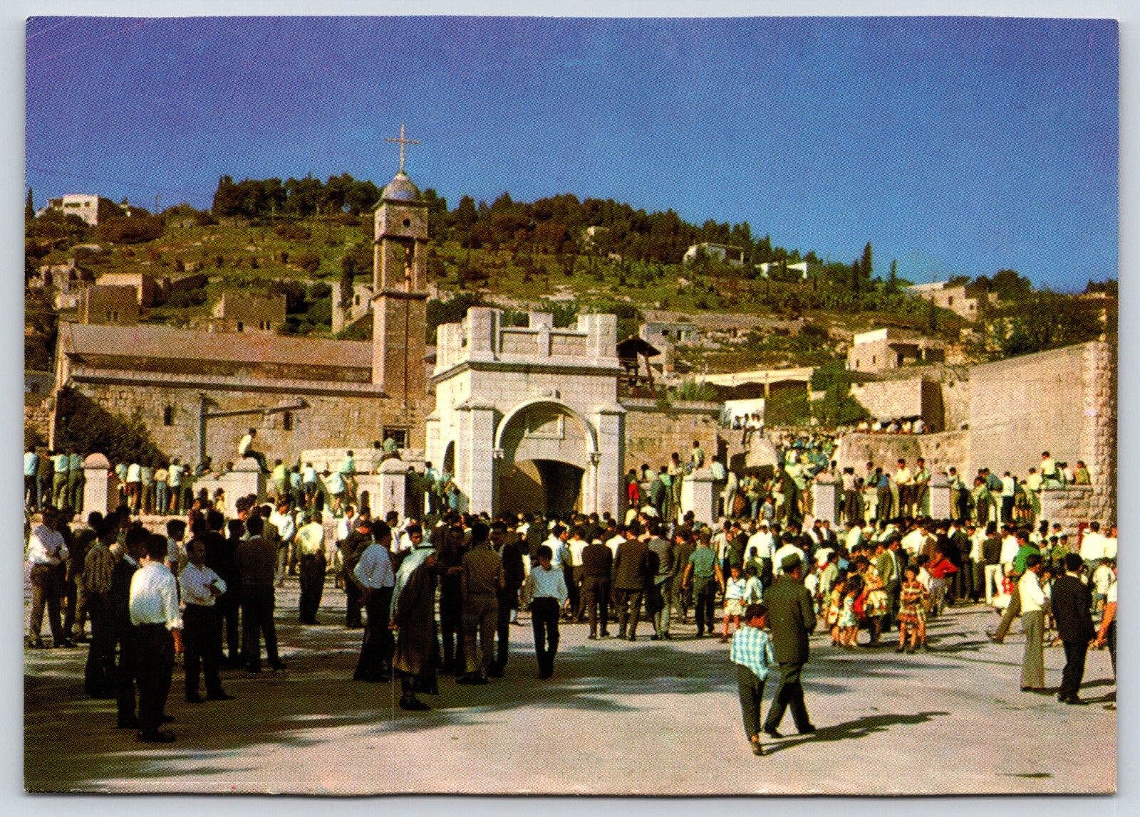 Israel Nazareth Orthodox Church of Annunciation Vintage Postcard ...