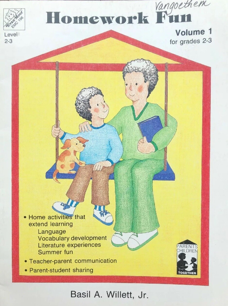 Evan-Moor: EMC 196: Homework Fun Volume 1: Grades 2-3 | eBay