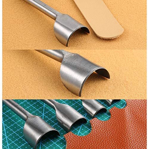 7Pcs Arc-Shaped Punch Leather Craft Half-Round Cutter Punch for Strap ...