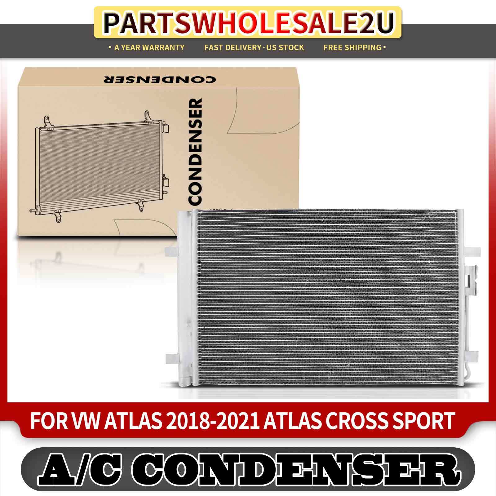 A/C Condenser w/ Receiver Drier for VW Atlas 2018-2021 Atlas Cross ...