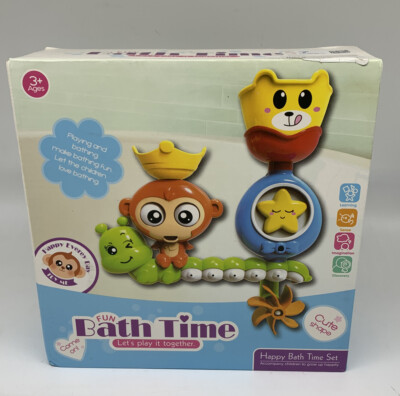 Fun Bath Time Monkey & Caterpillar Toy Makes Bathing Fun New | eBay
