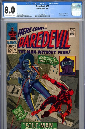 Daredevil #26 CGC 8.0 - Masked Marauder appearance - 2nd appearance of Stilt-Man | eBay