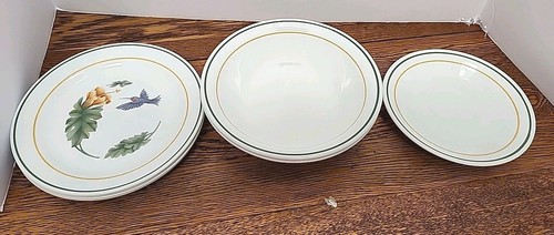 Corelle HUMMINGBIRD 2 Bowls, 4 Salad Plates, 1 Saucer Discontinued | eBay