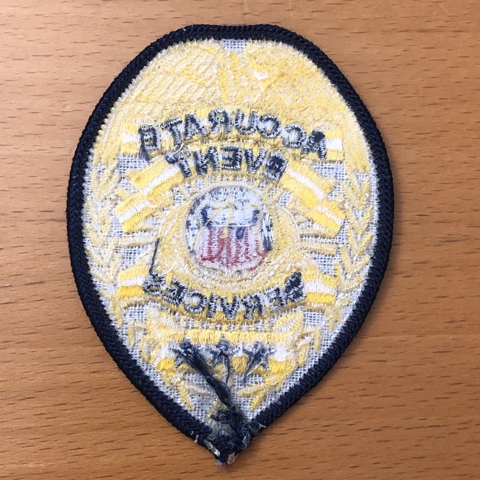 Accurate Event Services Patch - Security Guard - 2 1/2 inches x 3 1/2 ...