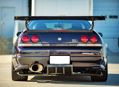 Carbon Fiber Bee-R Style GT Wing Adjustable FOR Nissan Skyline R33 GTR ...