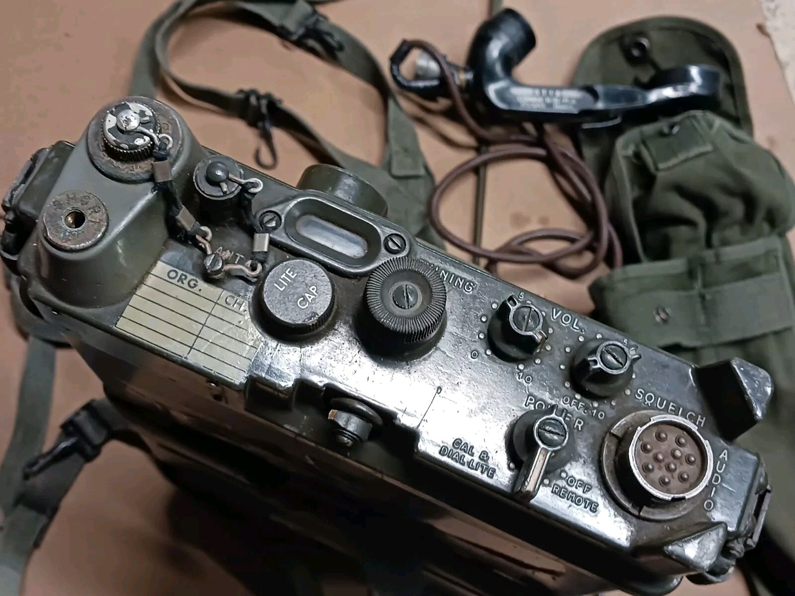 French NATO Military Radio PRC-10A ER-75A With Antenna Headset And ...