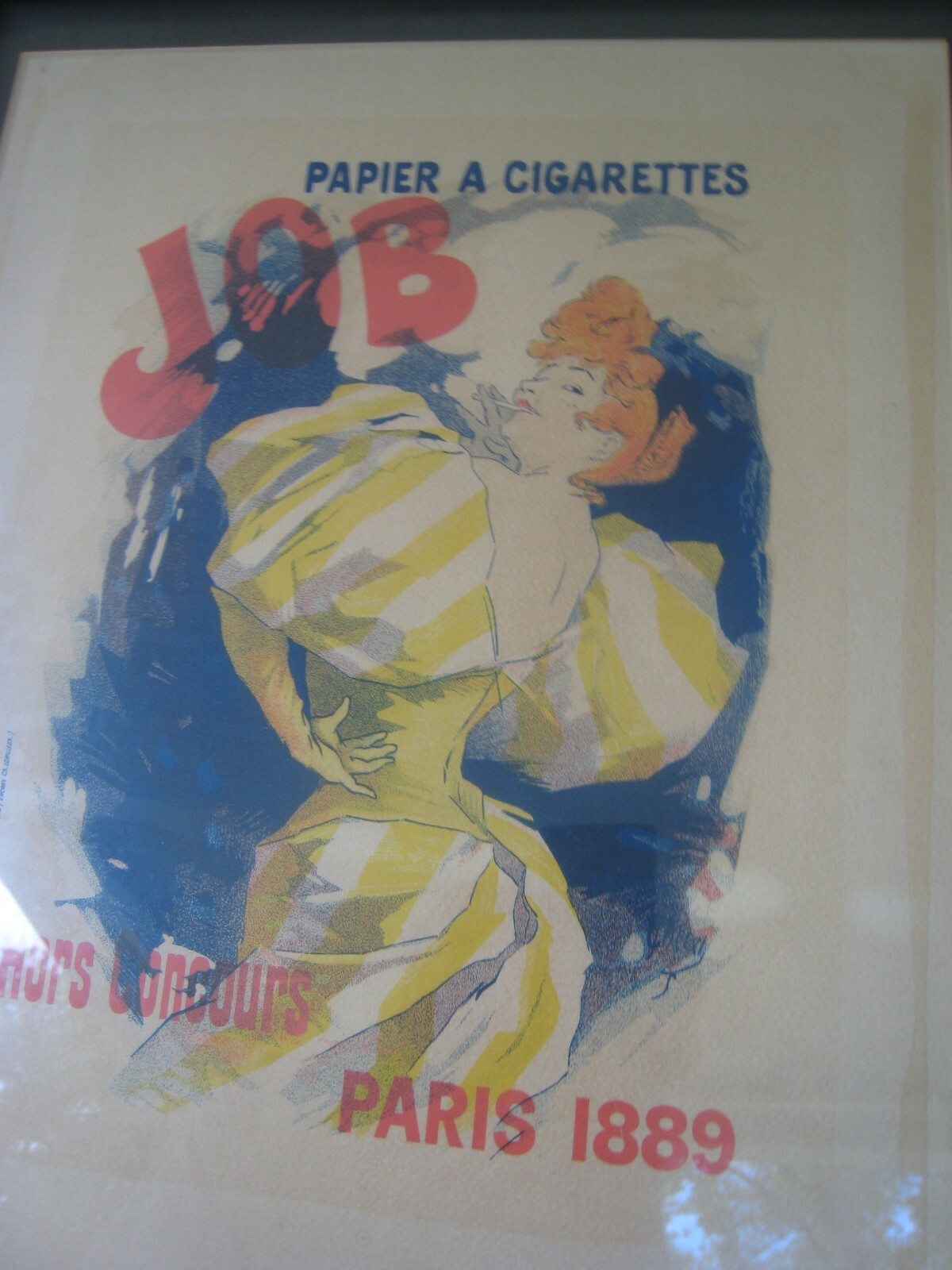 ' JOB CIGARETTES '.. 19th Century ORIGINAL FRENCH POSTER | eBay