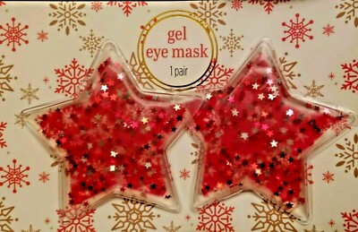 Gel Eye Mask by Groovi Beauty 2020 2 Star Shaped Gel Pads Refrigerate ...