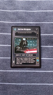 DARTH VADER WITH LIGHTSABER LP Enhanced Premiere Star Wars CCG (SWCCG ...