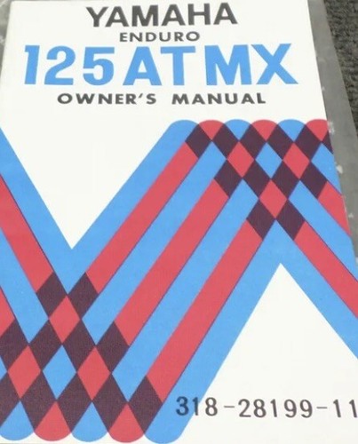 Original vintage dirt bike 1973 Yamaha ATMX AT-MX 125 Owner’s Service ...