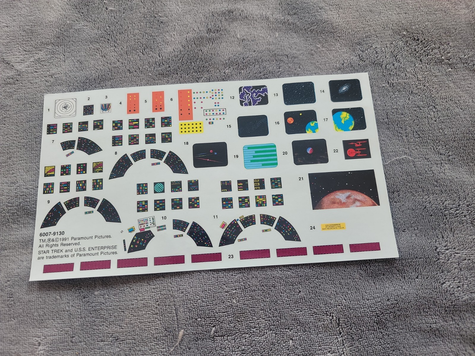 1991 AMT Ertl Star Trek USS Enterprise Command Bridge Model Kit #6007 ...