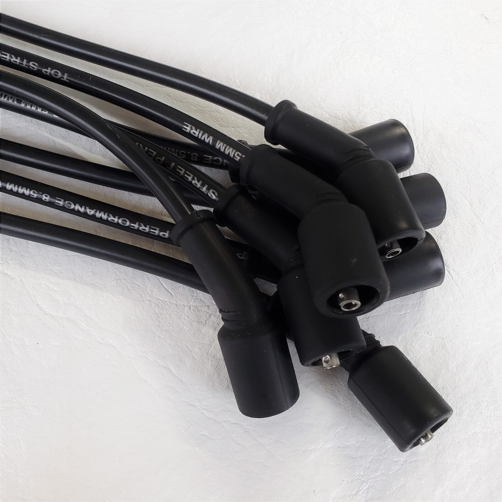 LS Truck 8.5mm High Performance 12" Ceramic Black Spark Plug Wires 4.8 ...