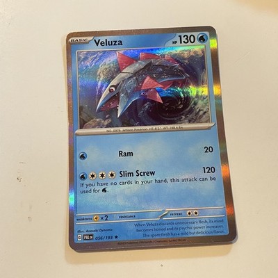 Veluza - 056/193 - Paldean Fates - Rare - Holographic - Pokémon TCG | eBay