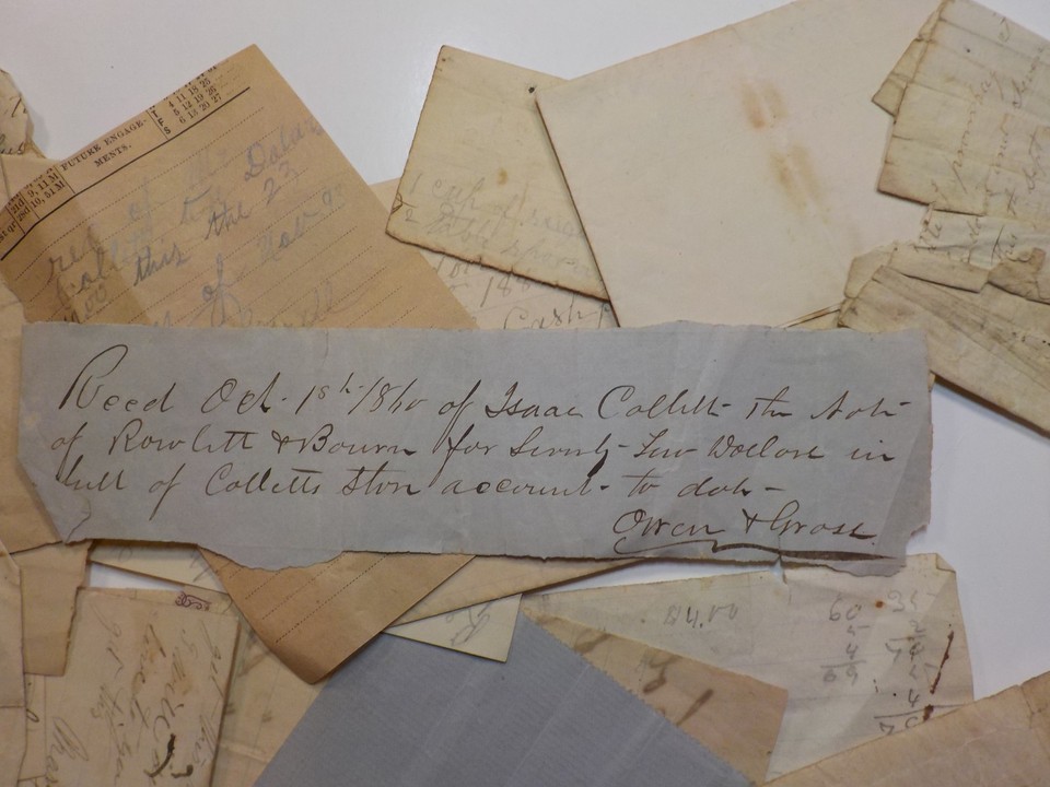 42 Antique Documents 1800s Isaac Collett Archive Papers Lot Collectible ...