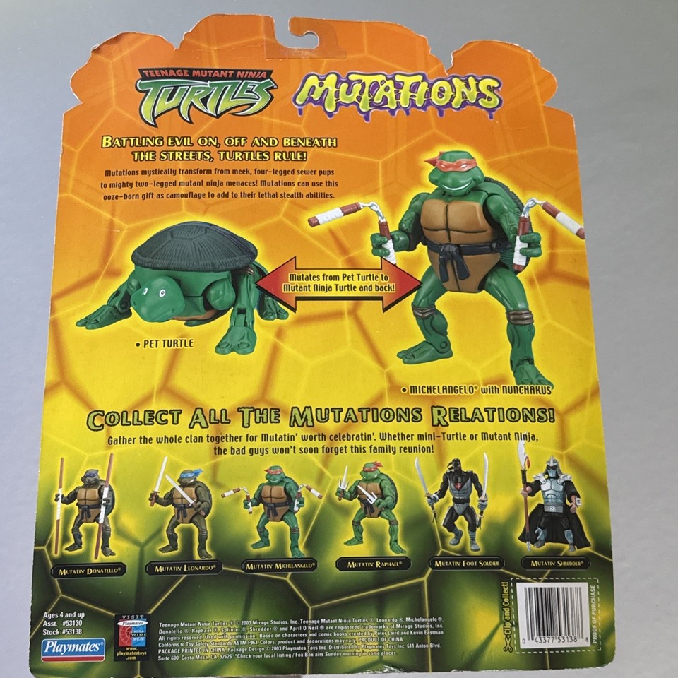 2003 Playmates Teenage Mutant Ninja Turtles Mutations Mutatin ...