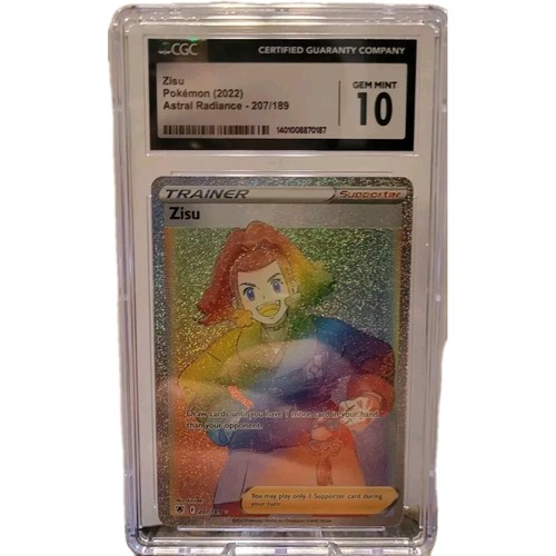 Zisu 207/189 Rainbow Secret Rare Trainer Astral Radiance Pokémon CGC ...