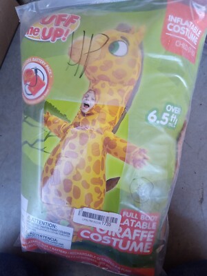 Puff Me Up Inflatable Giraffe Costume Child 7-10 Yrs Free Shipping | eBay