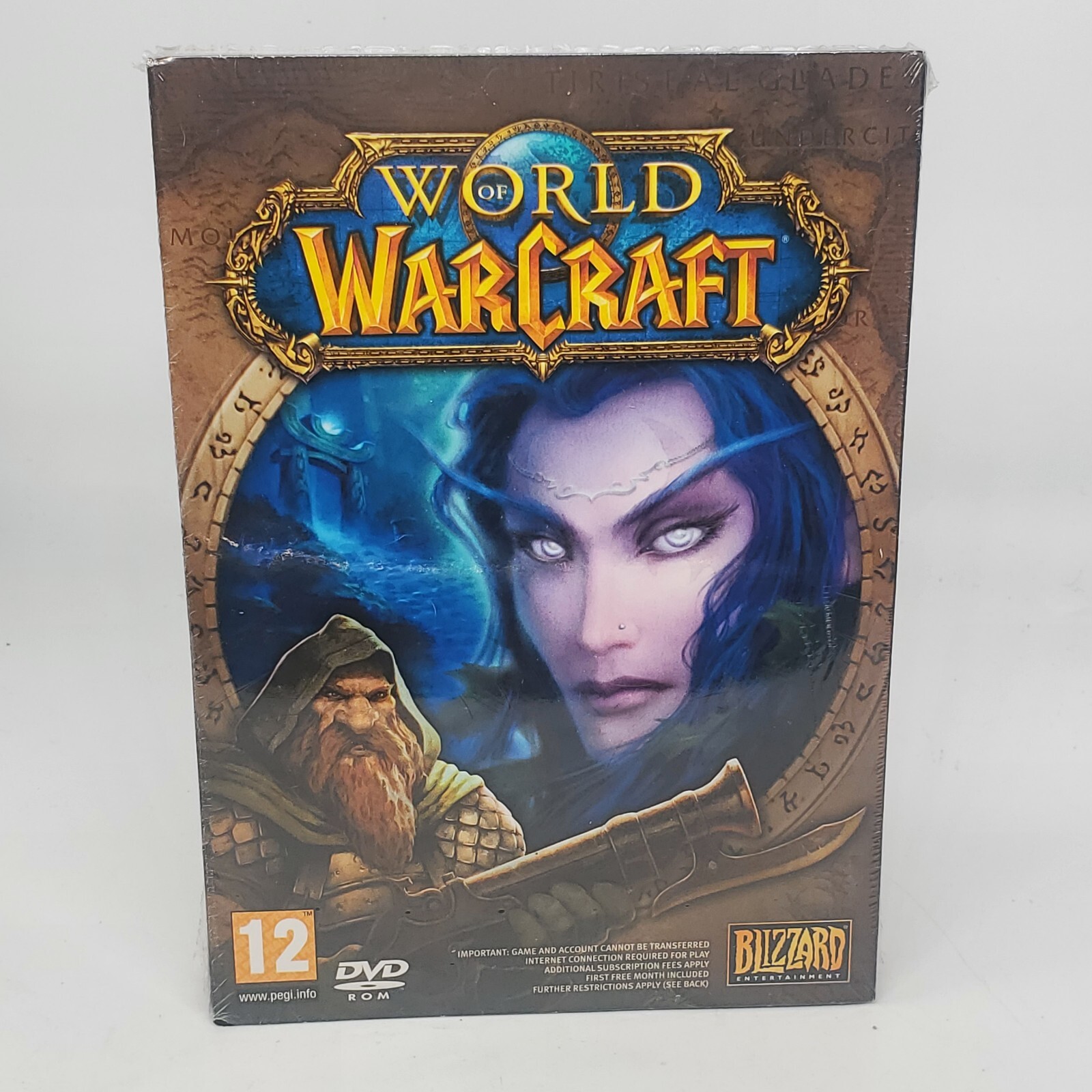 World of WarCraft WoW (2004) PC MAC CD-ROM Near-Mint 4-disc Box-set ...