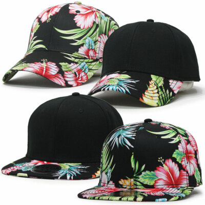 New Premium Floral Hawaiian Snapback Baseball Caps Travel gift hat | eBay