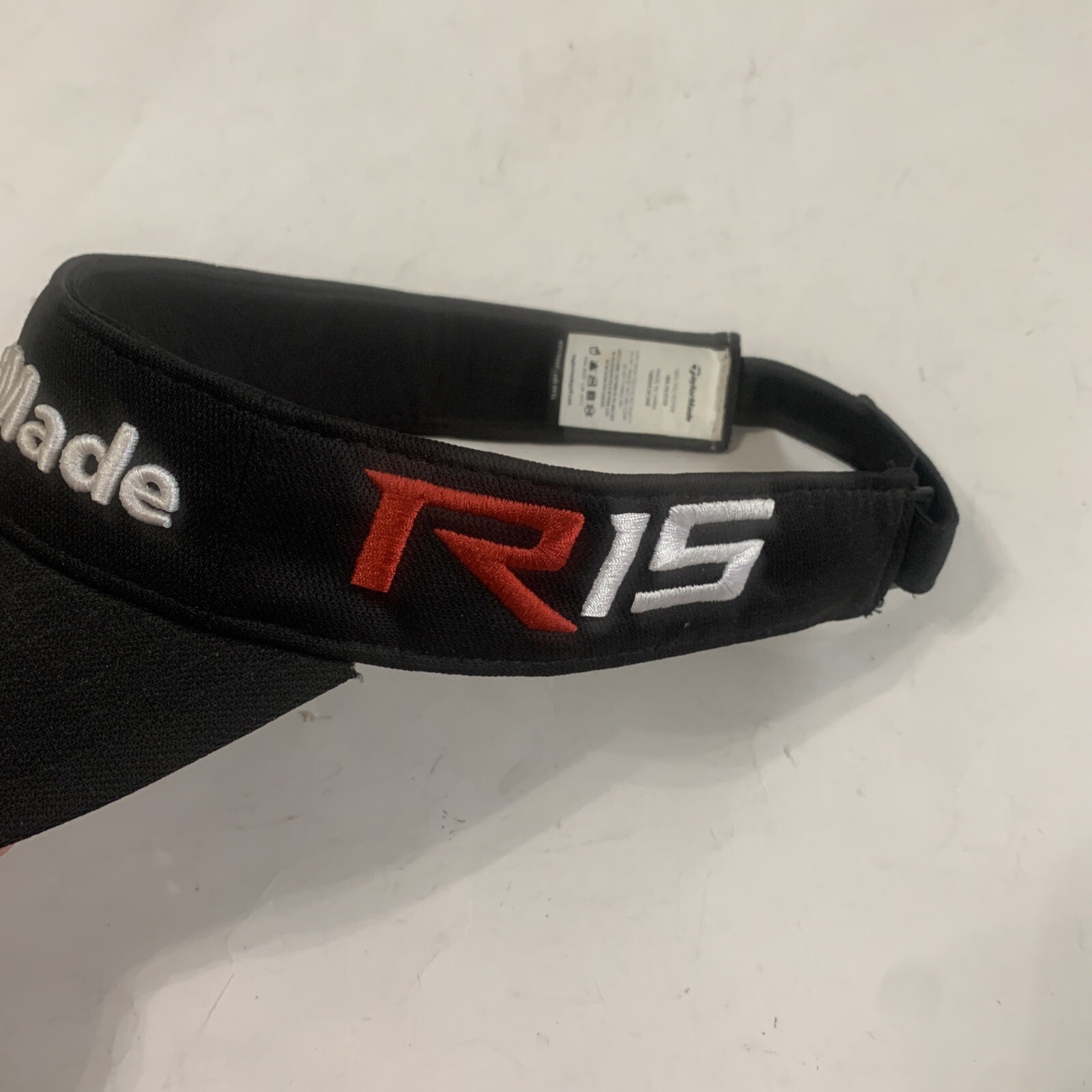 TaylorMade R15 Aero Burner Black Strapback Sun Visor Adjustable Golf ...