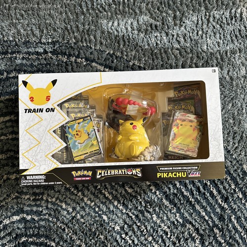 Pokémon TCG Celebrations Premium Figure Collection Pikachu VMAX Box ...