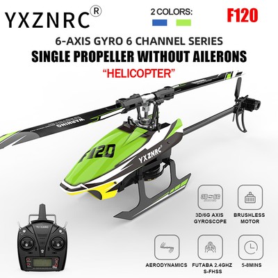 YXZNRC F120 RC Helicopter 2.4G 6CH 6-Axis Gyro 3D 6G Direct Drive Drone ...