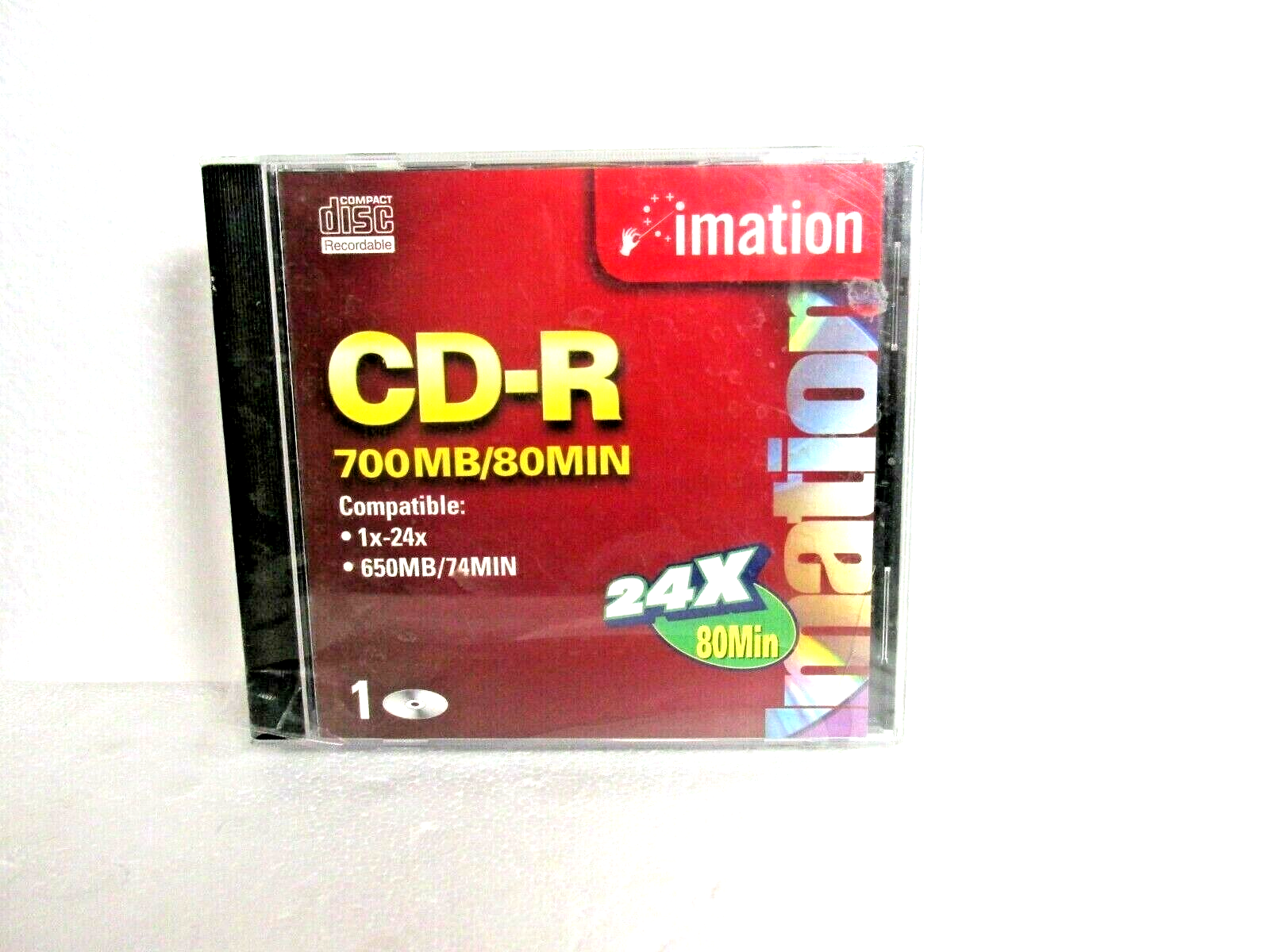 IMATION CD-R 80 Minute - 700 MB 24X Recordable Lot Of 5 Discs - Brand ...