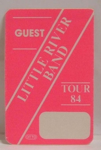 LITTLE RIVER BAND - VINTAGE ORIGINAL CONCERT TOUR CLOTH BACKSTAGE PASS ...