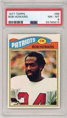 1977 TOPPS #88 BOB HOWARD - New England PATRIOTS - PSA 8 | eBay