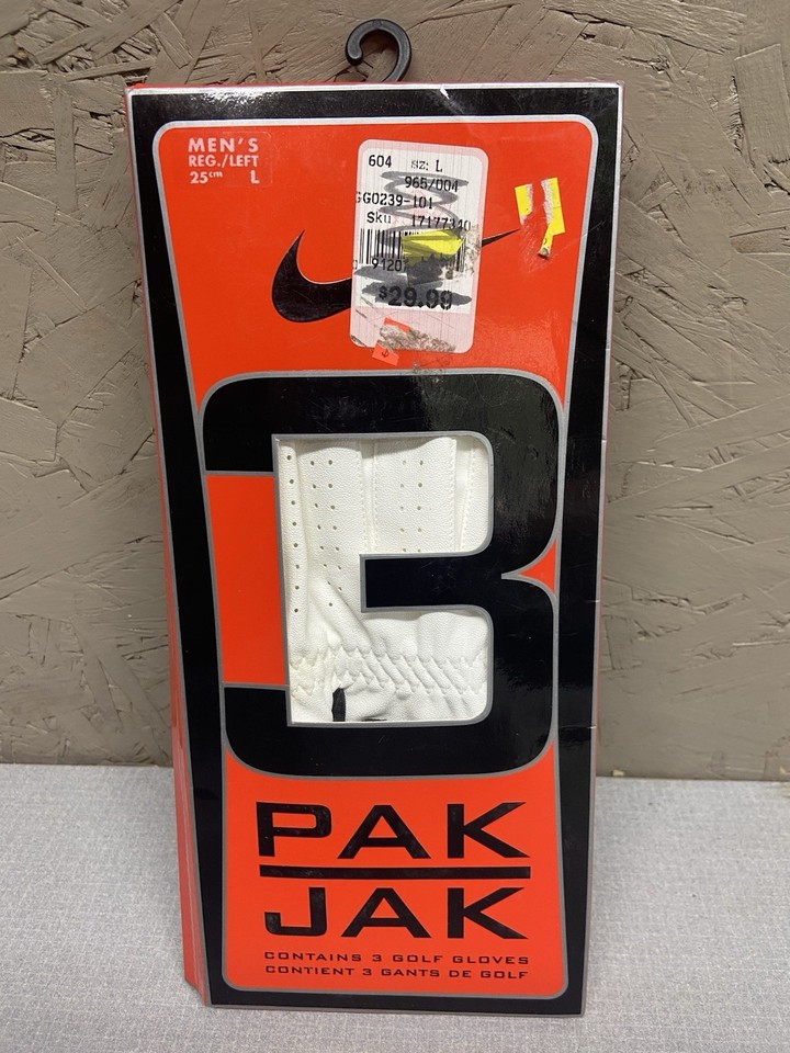 2 Pack Nike Golf PAK JAK Men's Large Right Handed Glove | eBay