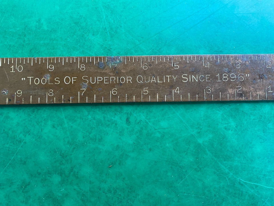 Vintage Copper Nicholls Tools Ottumwa Iowa 12” X 8” Framing Square USA ...