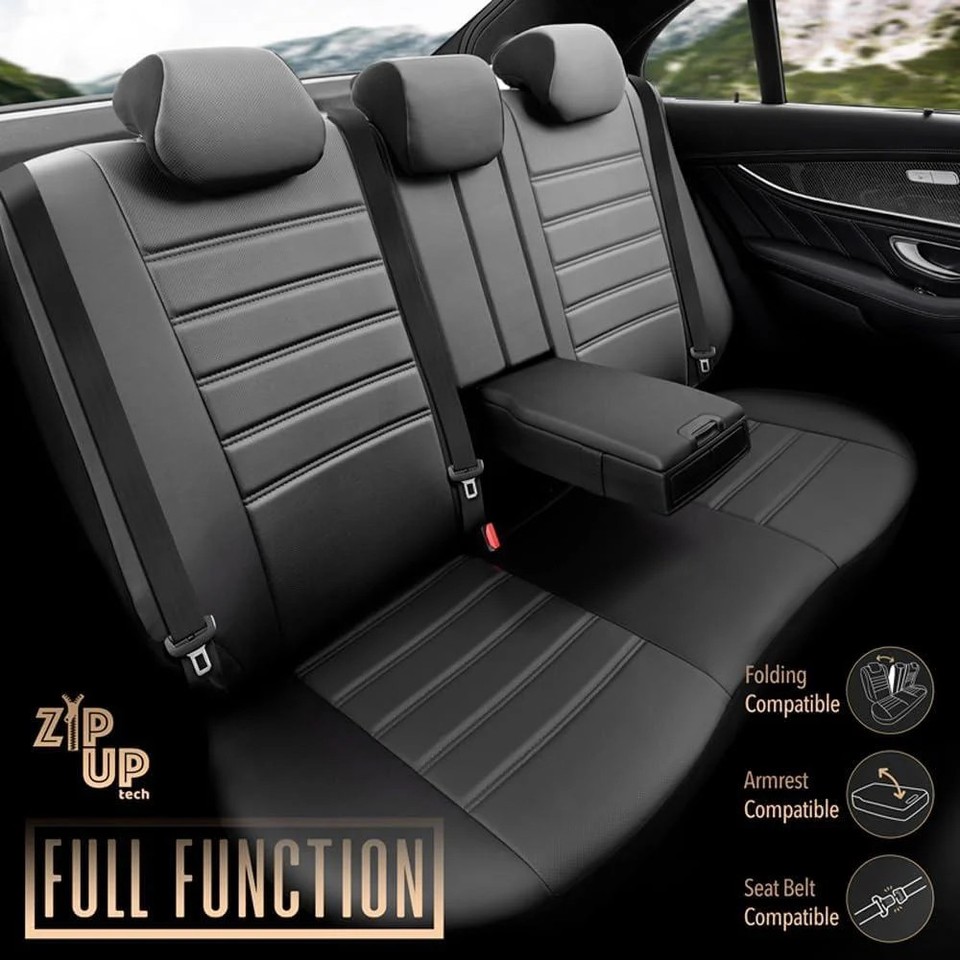 Car Seat Covers Leather Black For Opel COMBO van Body / Estate 2001 ...