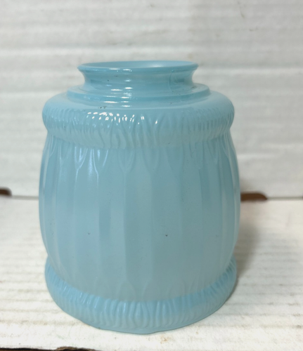 Vintage Blue Satan Glass Bell Shape Lamp Shade Globe Replacement, 2 ...