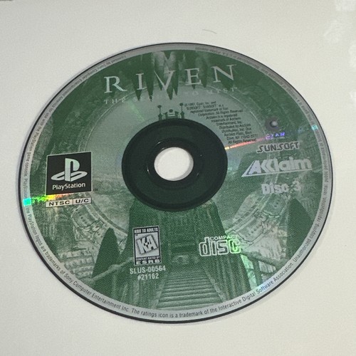 Riven: The Sequel to Myst (Sony Playstation 1, PS1) Disc 3 Only ...