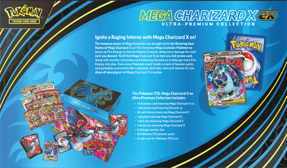 Pokémon TCG: Phantasmal Flames Mega Charizard EX UPC CONFIRMED PRE ...
