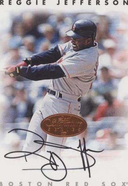 1996 Leaf Signature Series - Autographs Reggie Jefferson Bronze (AU ...
