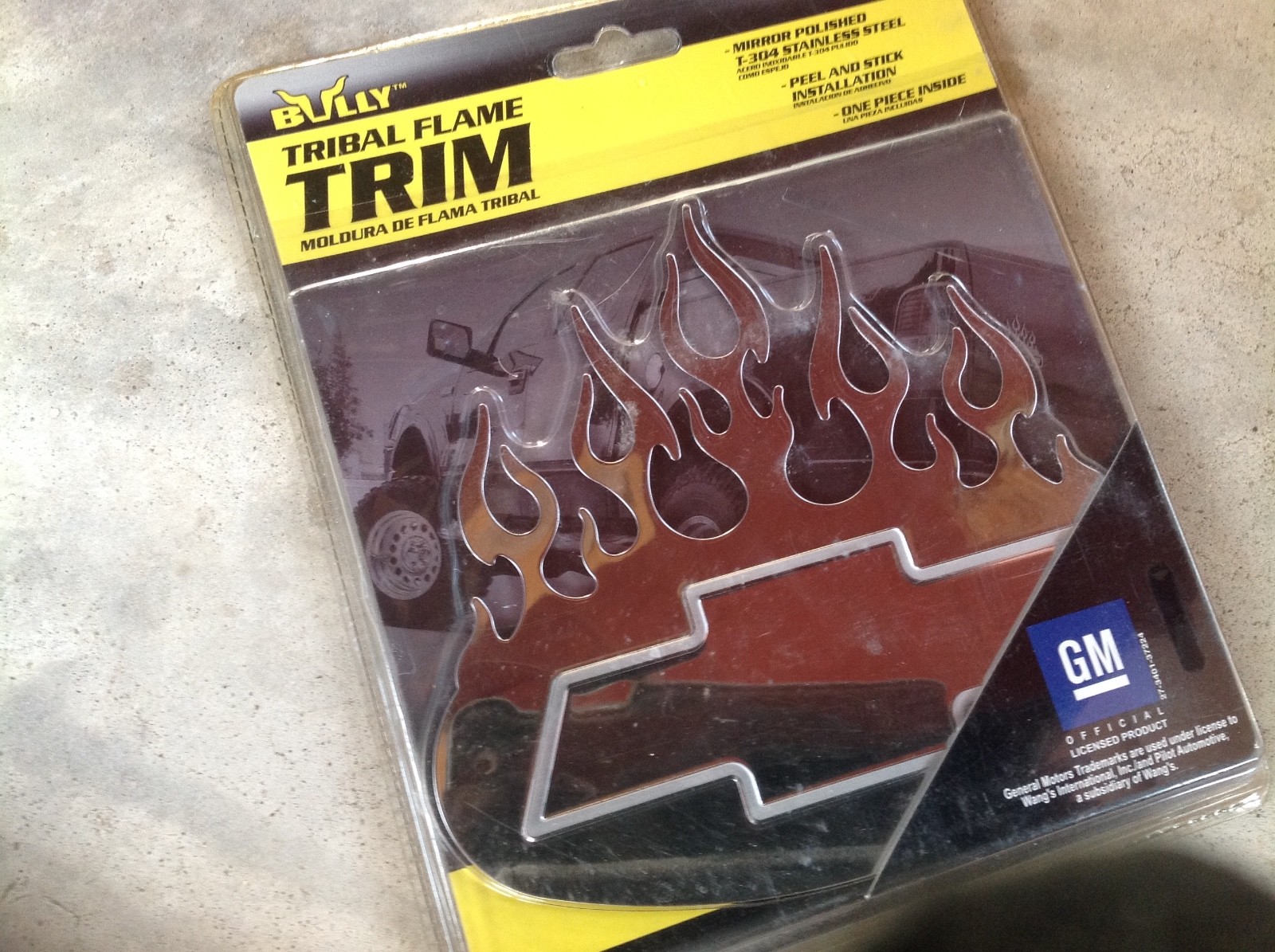 Chevy tribal chrome flame emblem | eBay