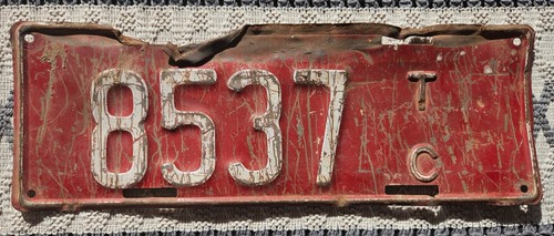 WA Western Australia Transport Commission TC Steel License / Number ...