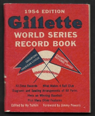 pk97446-Vintage Gillette 112 Page World Series Record Pocket Book ...