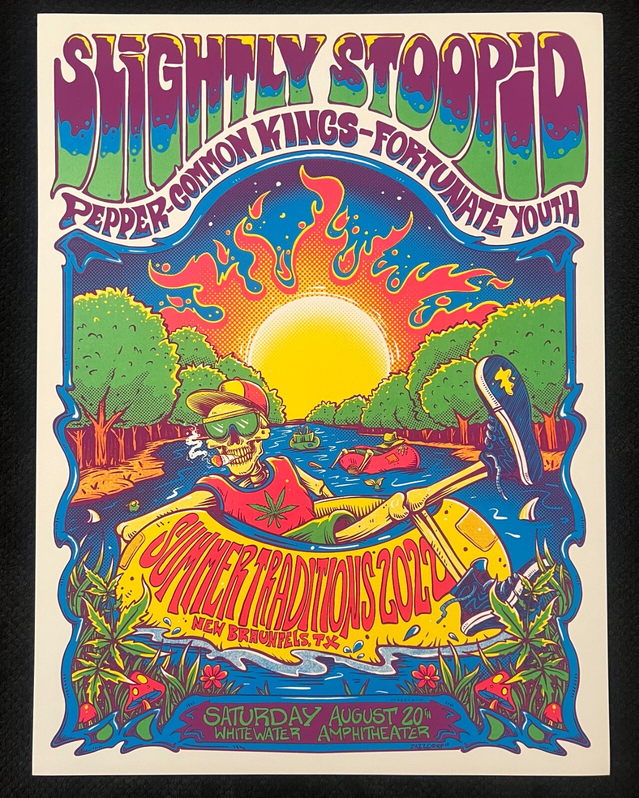 Slightly Stoopid 2022 Tour - New Braunfels, TX Official Show Poster | eBay