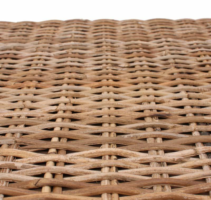 Aufbewahrungstruhe Genua Rattan mit Kissen 88cm kubu grau | eBay.de