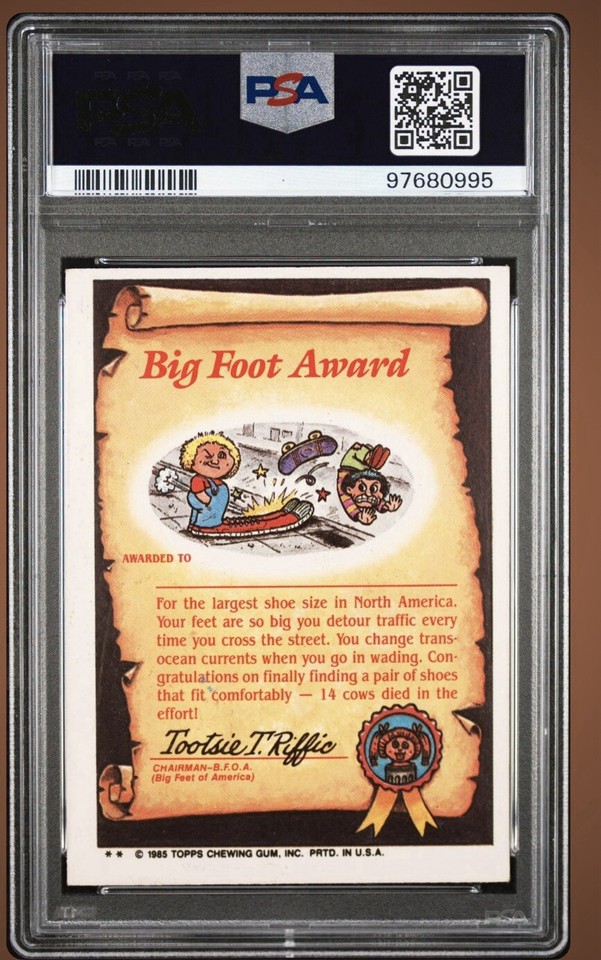 1985 Garbage Pail Kids GPK Rob Slob #52b PSA 3 VG BRAND NEW SLAB | eBay