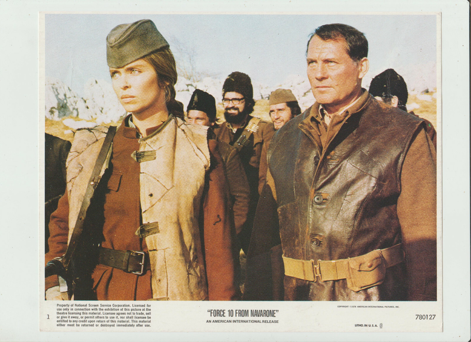 LOBBY CARDS lot of 2 pcs FORCE 10 FROM NAVARONE Robert Shaw SEXY ...