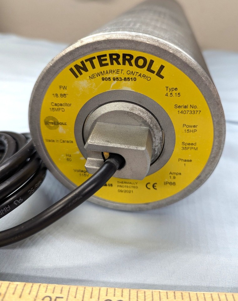 Interroll Conveyor Roller Checkstand Drum Motor | eBay