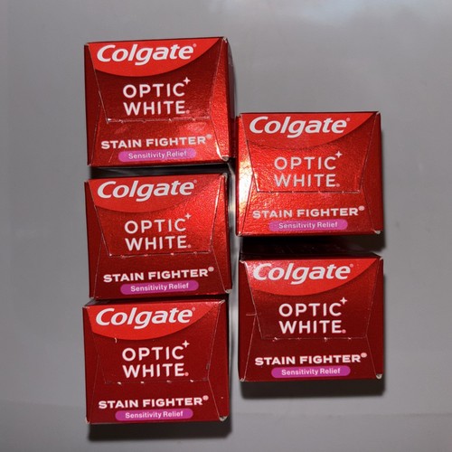LOT OF 5~Colgate~Optic White~Stain Fighter~Clean Mint~Paste~Sensitivity ...