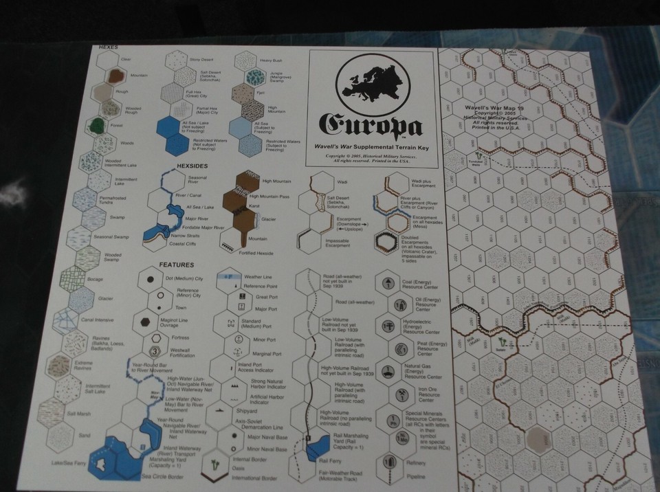 Historical Military Services GRD Europa Wavell's War Map Expansions #1 ...