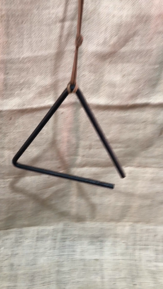 Large Western Dinner Triangle Calling Bell Rustic Decor Chuck Wagon ...