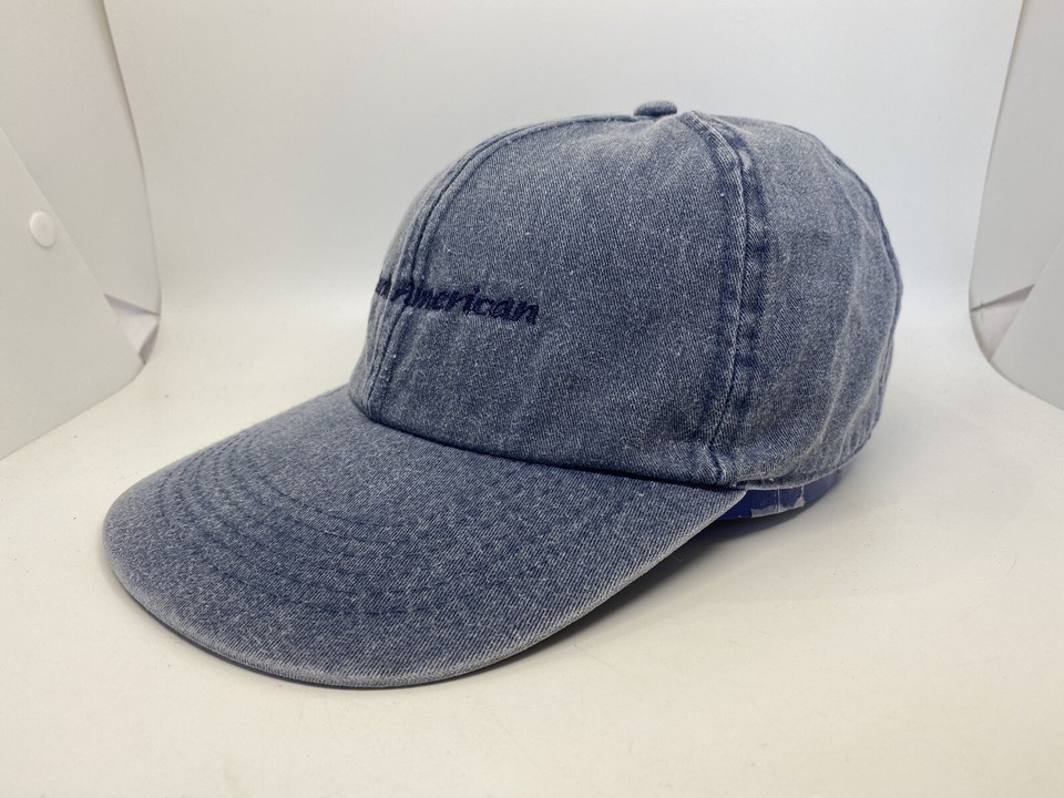 Clarke American Cap Hat Adult Adjustable Blue Denim Cotton | eBay