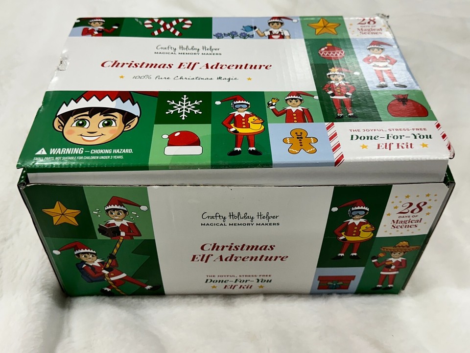 Crafty Holiday Helper Christmas Elf Adventure Kit 28 Days Countdown Kit ...